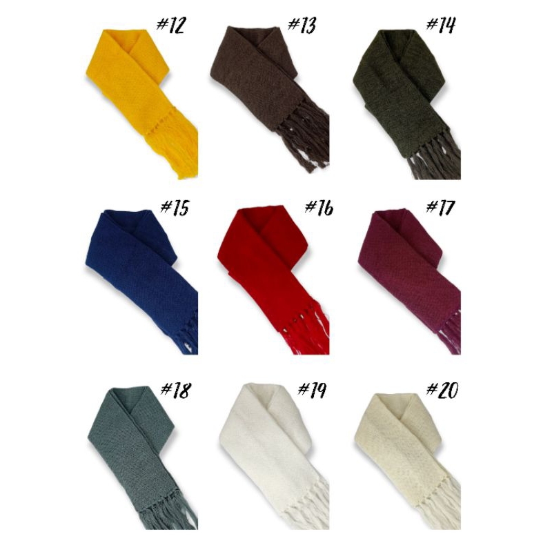 Jual Syal Rajut Dewasa Scraf Umroh Haji Polos Syal Leher Panjang ...