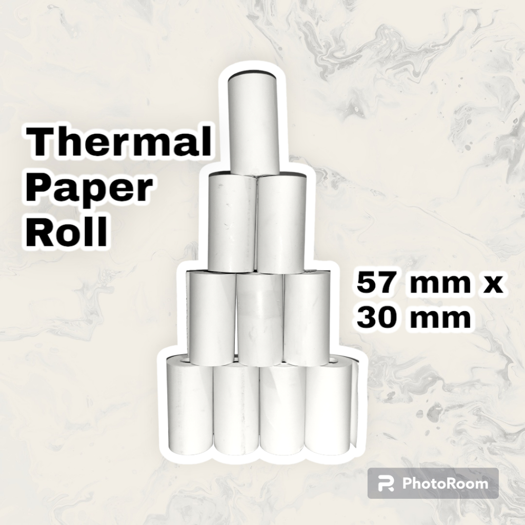 Jual Thermal Paper Roll 57x30 mm, Kertas Thermal Struk Kasir | Shopee ...
