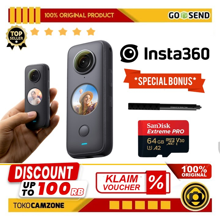 Jual Insta360 ONE X2 - Kamera Insta 360 - Action Camera ONE X 2 ...
