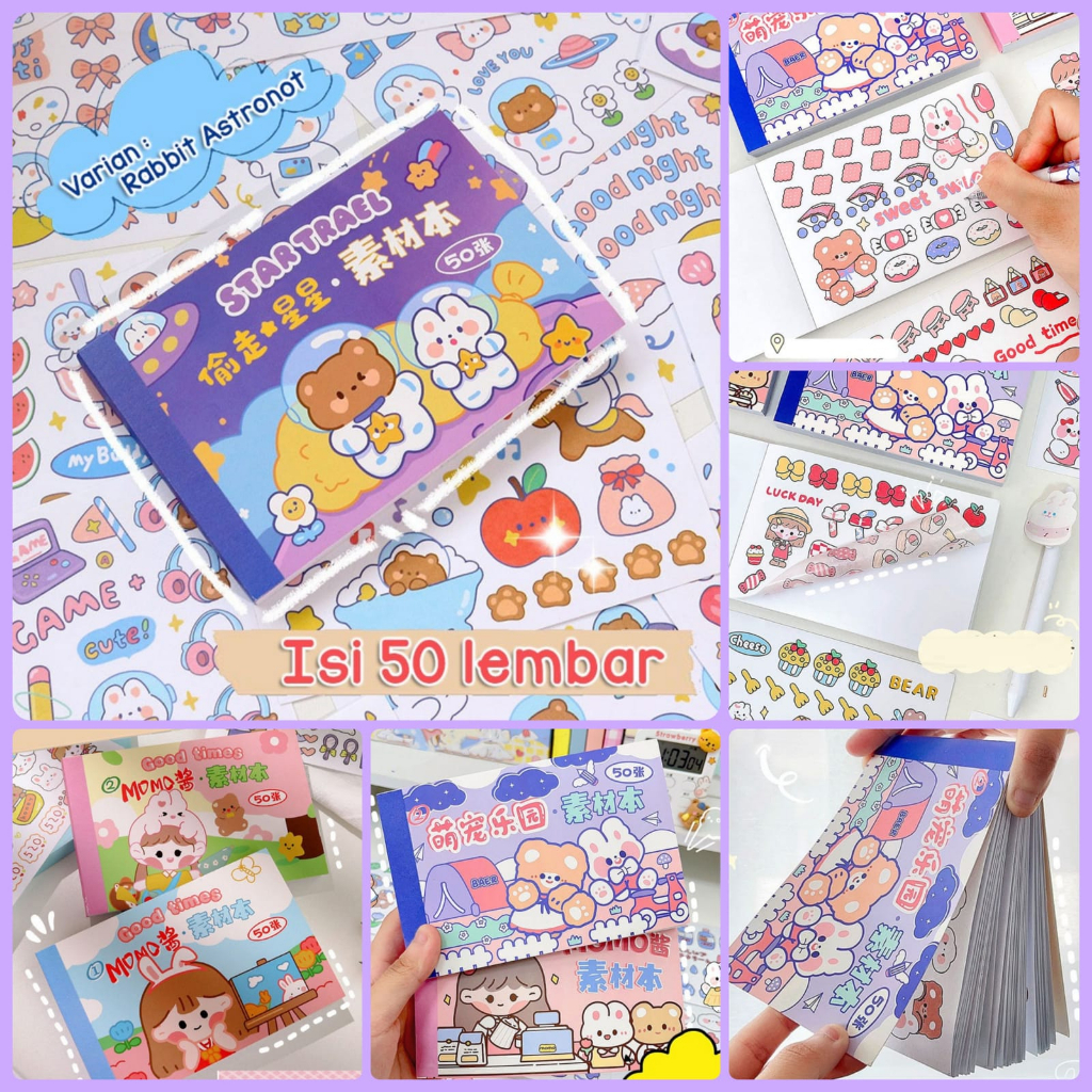 Jual GM- DIARY DECO ALBUM MOMO ISI 50 LEMBAR | STIKER LUCU | MOMO ...