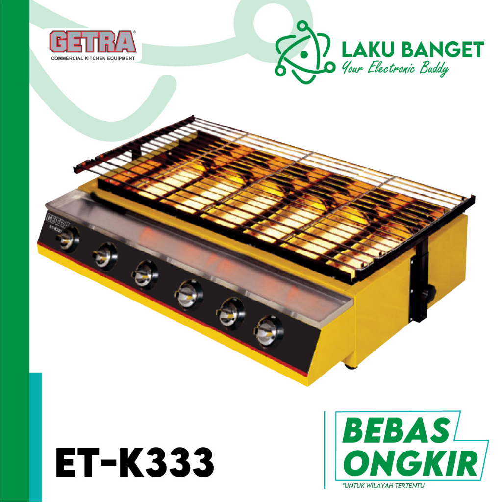 Jual GETRA Griller 6 Burner Big BBQ ET-K333 | Shopee Indonesia