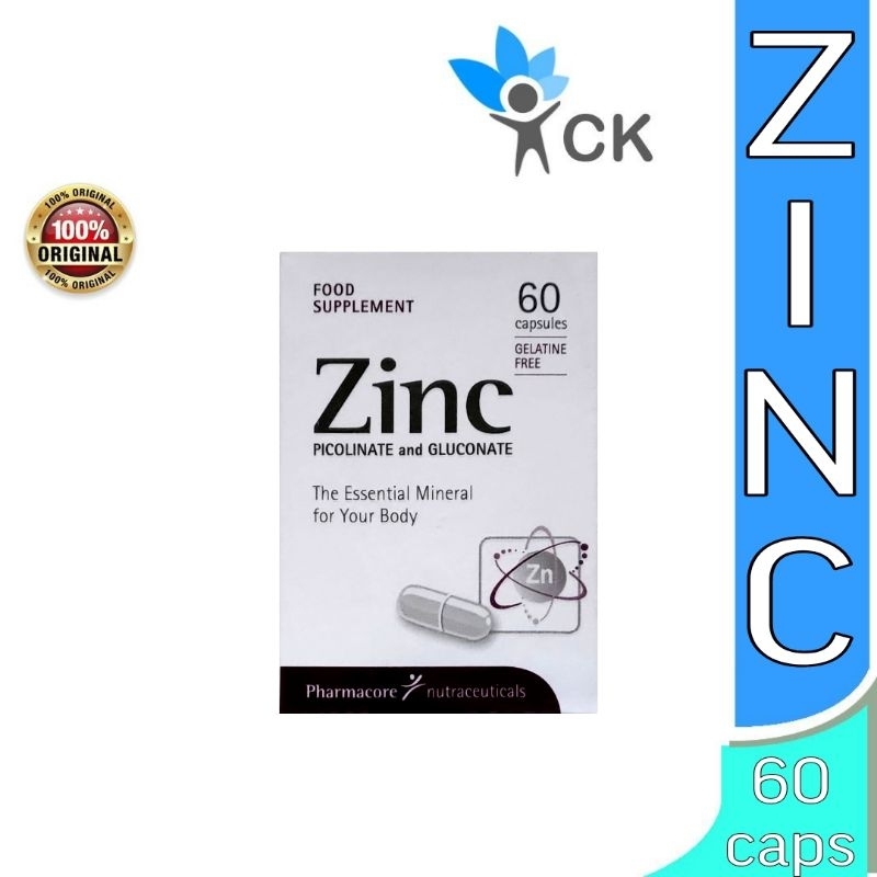 Jual ZINC PLUS ZINC PICOLINATE 30 / 60 CAPSUL BOTOL | Shopee Indonesia