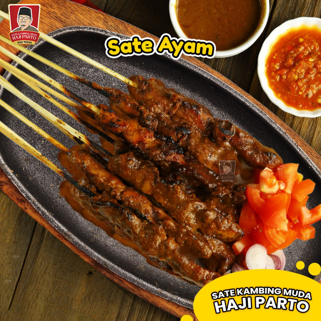 Jual Sate Ayam Khas Tegal Haji Parto 10 Tusuk | Shopee Indonesia