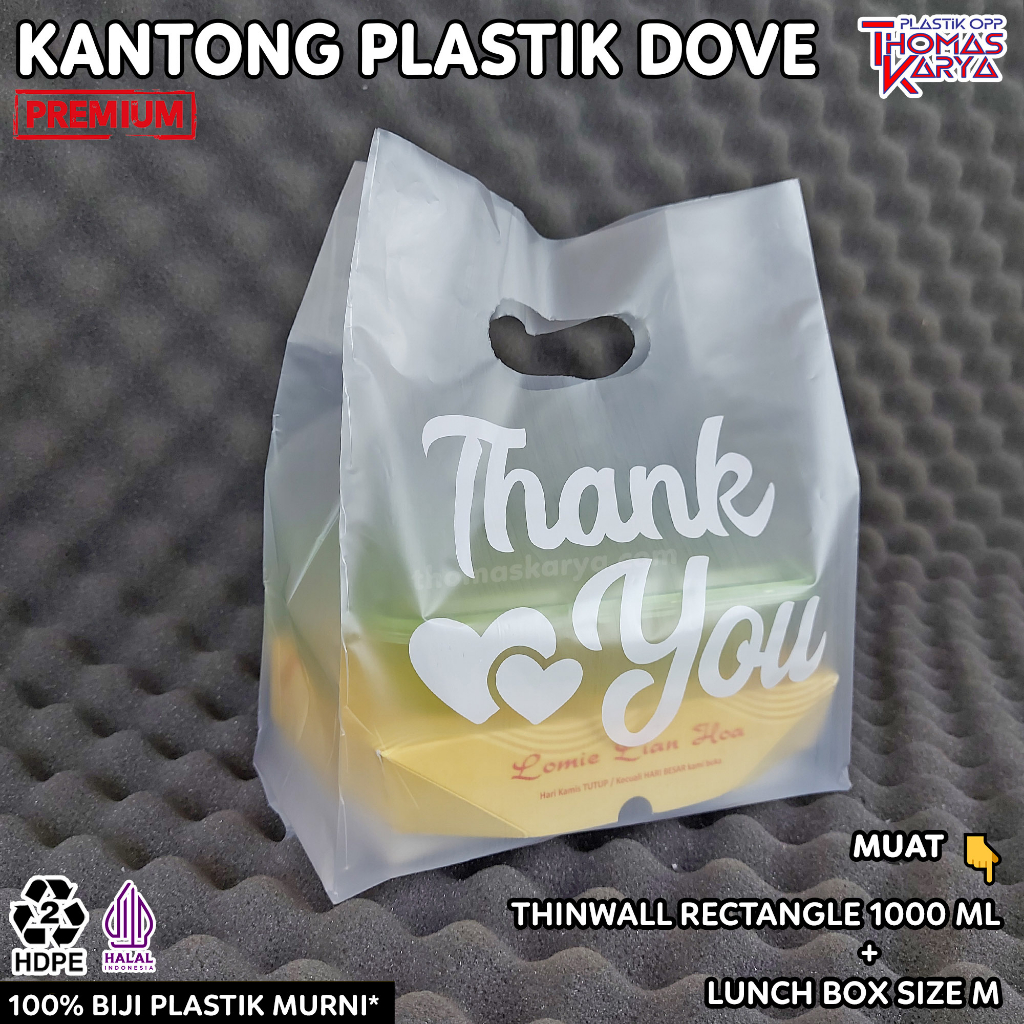 Jual ECER Paper Bag Plastik Dove Motif Ulang Tahun Anak / Tas Bingkisan Thank You Custom ...