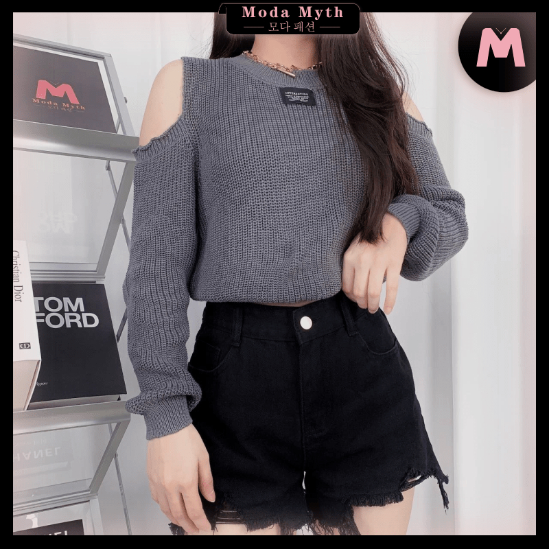 Jual MODAMYTH O24 - BAJU LENGAN PANJANG LONGSLEEVE CROP TEE ATASAN BAJU WANITA PREMIUM FASHION ...