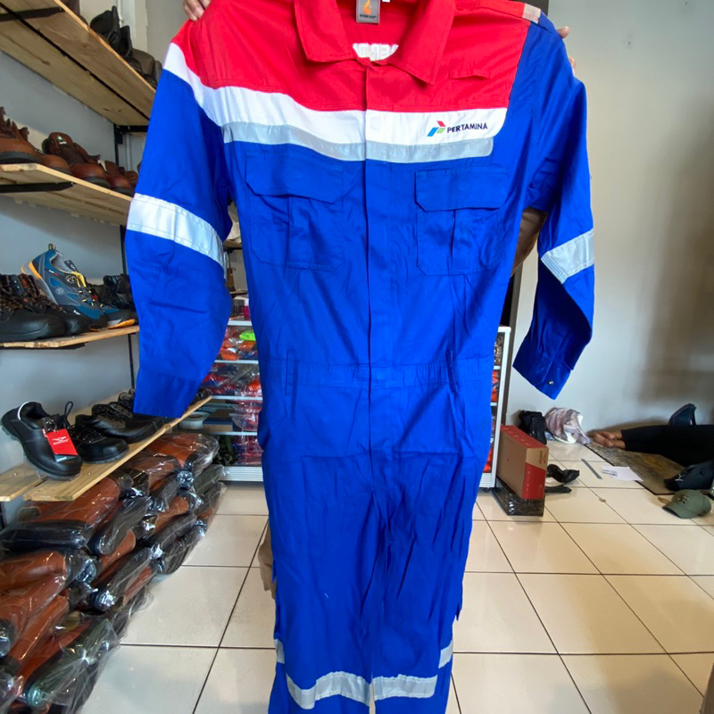 Jual Wearpack Pertamina Defender Ultra Coverall Pertamina Original ...