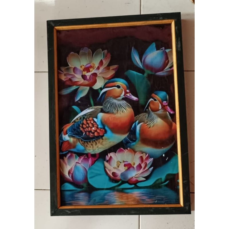 Jual hiasan dinding lukisan cetak bebek hias hoxy plus FIGURA ukuran 65 ...
