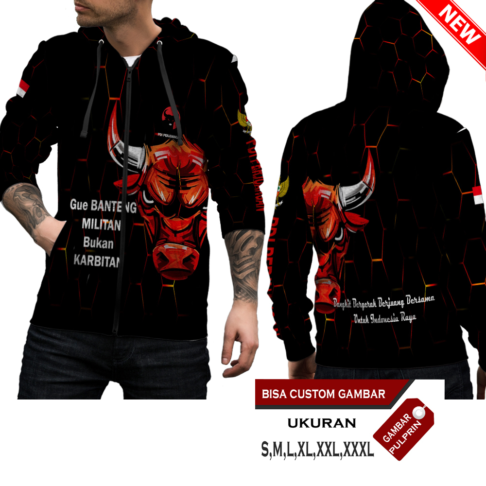 Jual jual kaos partai pdi perjuangan banteng moncong putih pilpres ...