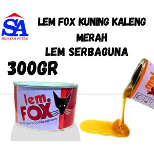 Jual Lem Fox 300 cc / 300 gram || Lem Kuning Kaleng /Lem Fox Kuning 300 ...