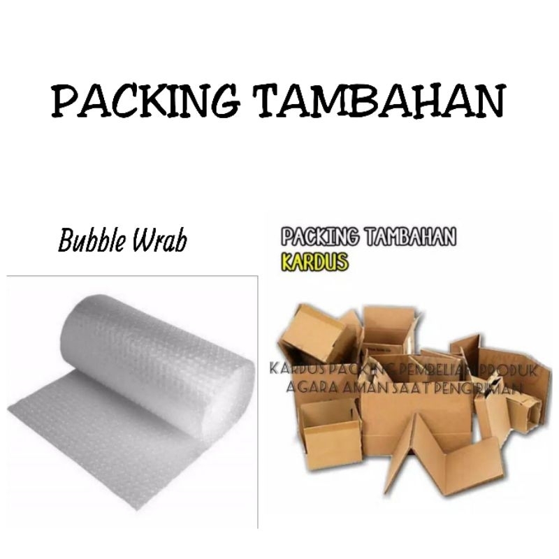 Jual PACKING TAMBAHAN BUBBLE WRAB / KARDUS BARU / KARDUS BIASA (bukan ...