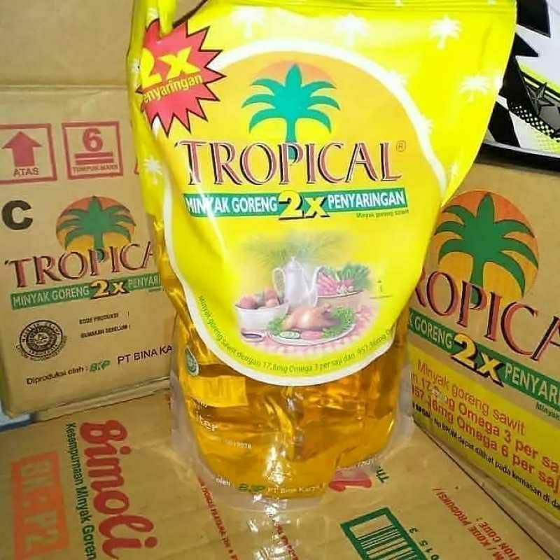 Jual MINYAK GORENG TROPICAL KEMASAN 2L(1 DUS ISI 6PCS) | Shopee Indonesia