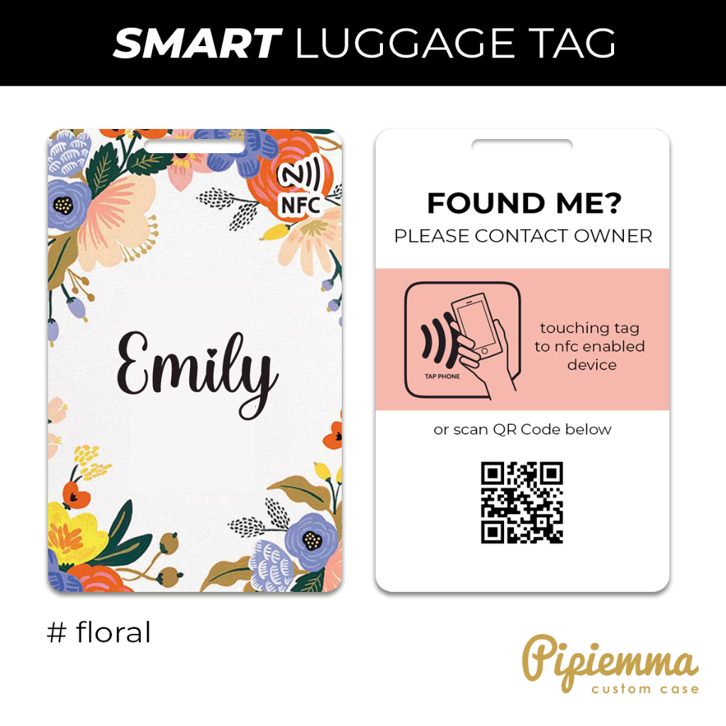 Jual Luggage Tag Gantungan Koper NFC Travelling Smart Bisa Tap atau ...