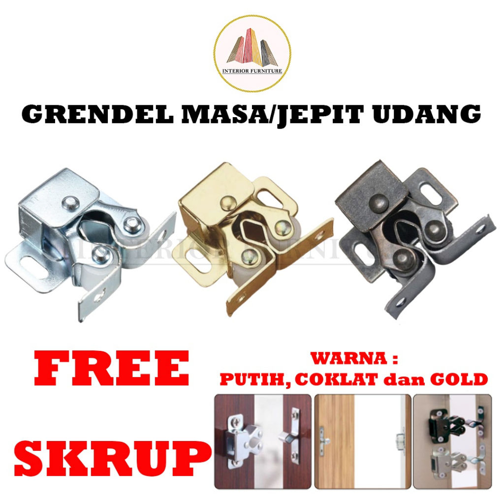 Jual Jepitan Udang Grendel Masa Jepit Udang Roller Catches Keces Capit ...