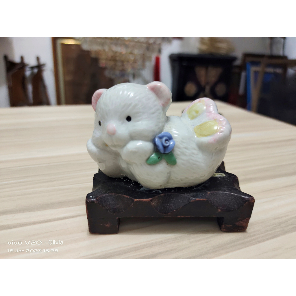 Jual Patung Beruang Keramik Made In Taiwan Kuno Jadul Antik | Shopee ...
