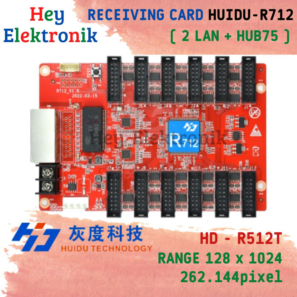 Jual Controller Huidu HD-R712 HD R712 Receiving Card Videotron | Shopee ...