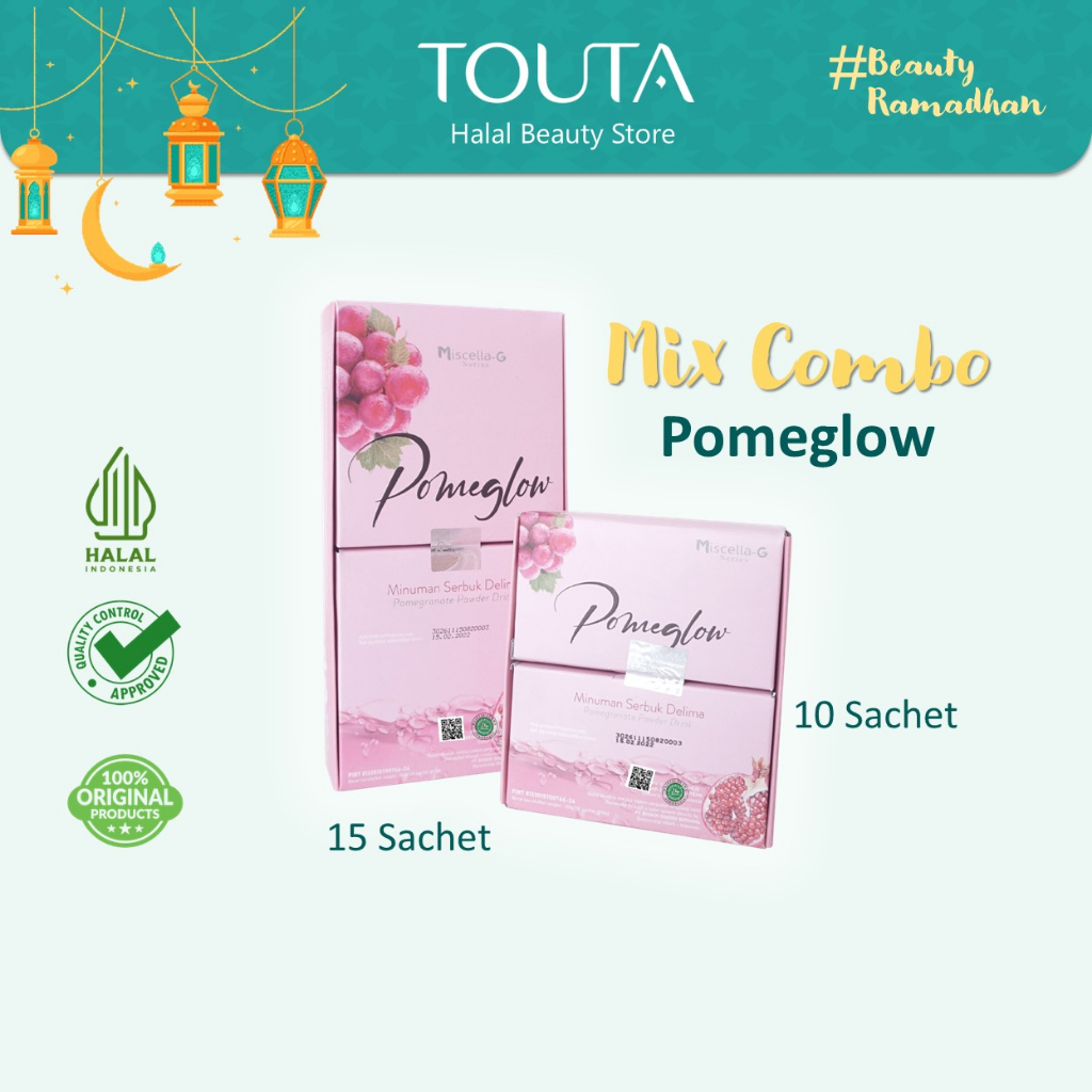Jual Bundling Combo Pomeglow ( Kemasan 15 & 10 sachet) | Shopee Indonesia