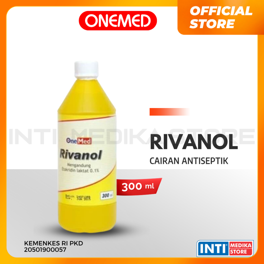 Jual ONEMED - Rivanol 300 ml / Antiseptik Pembersih Luka | Shopee Indonesia