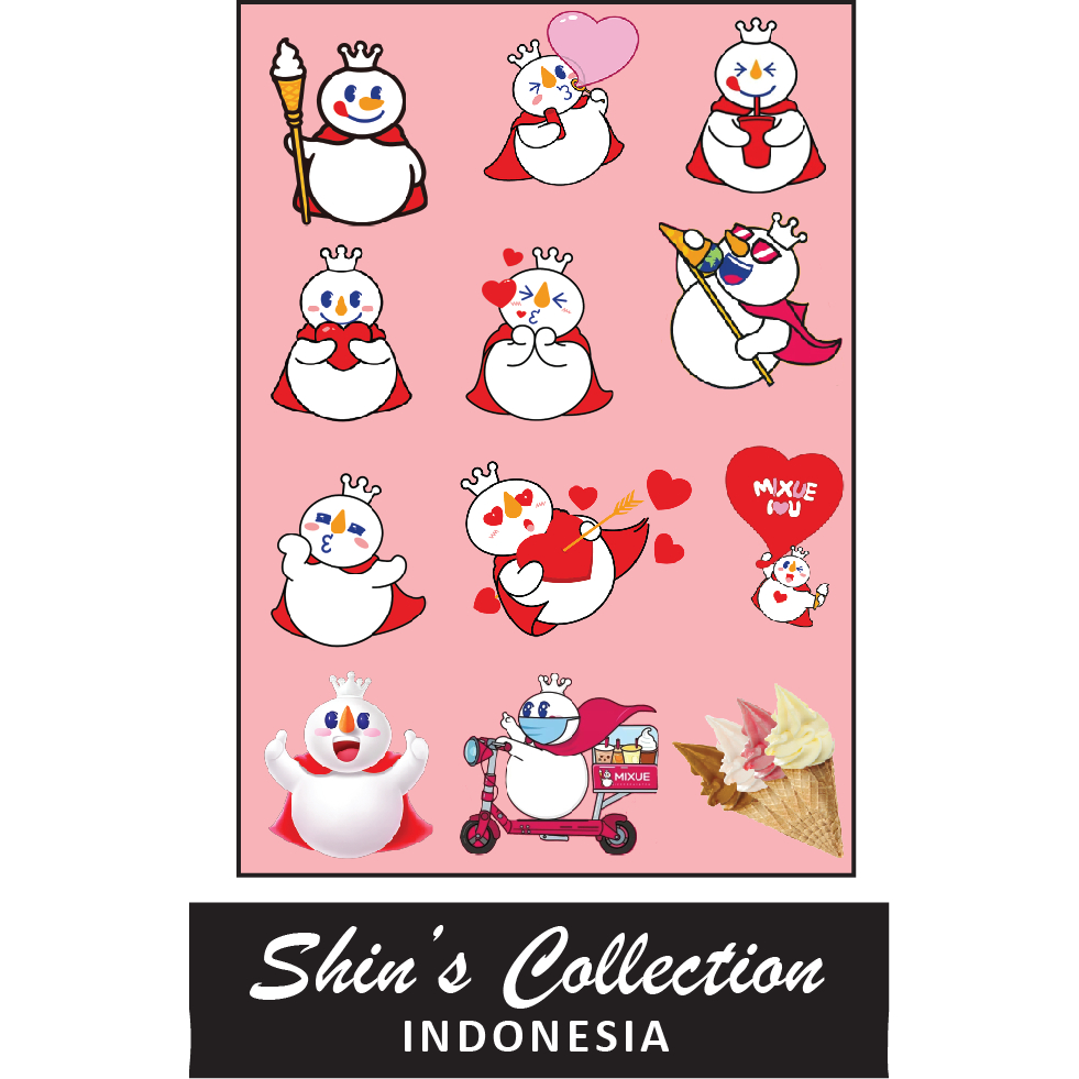 Jual Sticker stiker murah anti air Mixue 1 pc | Shopee Indonesia