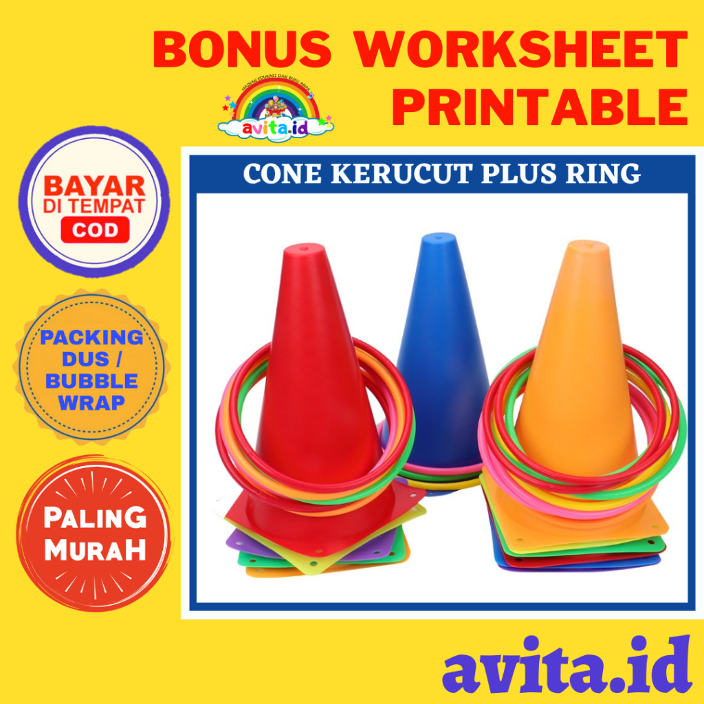 Jual avita.id Cone Kerucut Ring / Mainan Lempar Cincin Kerucut Cone ...