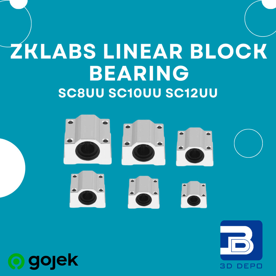 Jual ZKLabs Linear Block Bearing SC8UU SC10UU SC12UU | Shopee Indonesia
