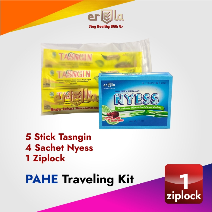 Jual PAKET HEMAT TRAVELING KIT / 5 stik TASNGIN dan 4 sachet NYESS ...