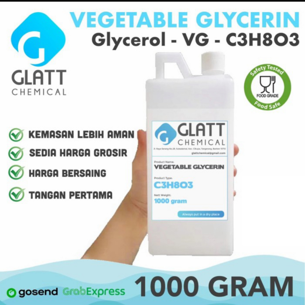 Jual Glycerin Gliserin Glycerol 1 Kg - VG - Glycol Gliserol Foodgrade ...