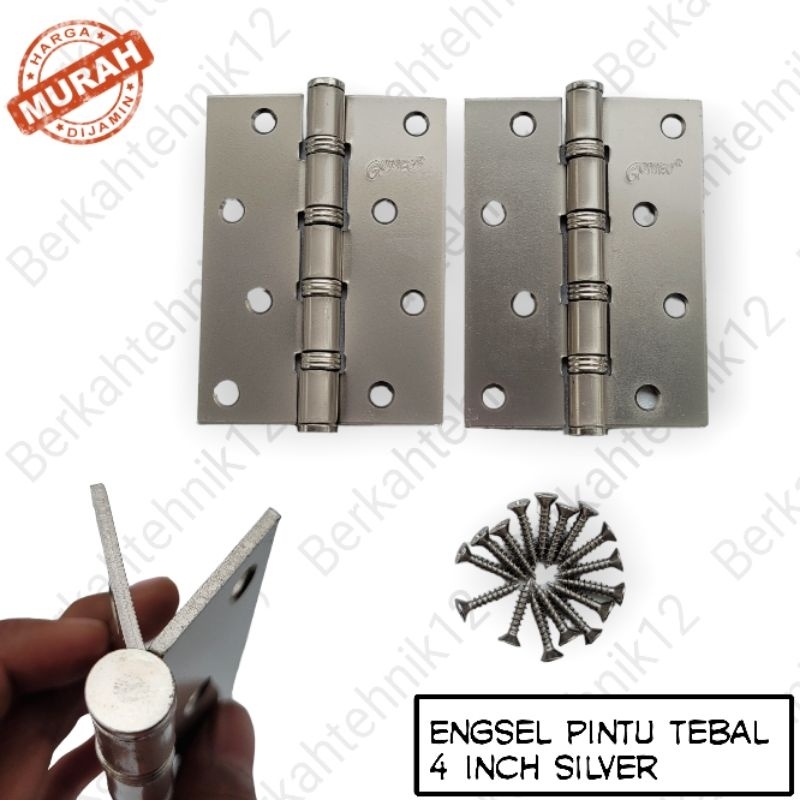 Jual Engsel Pintu 4" inch Tebal Stainless Steel Engsel Jendela 4 ...