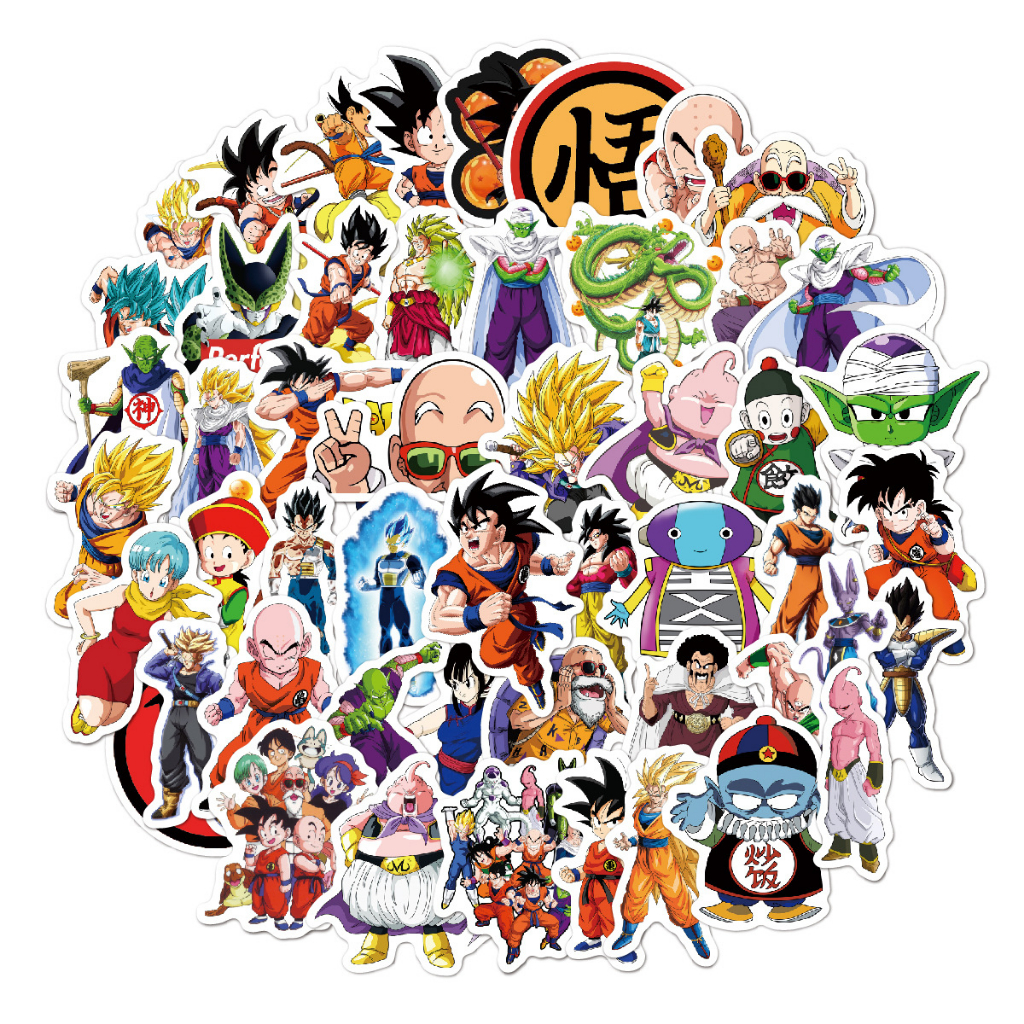 Jual 50pcs Anime Sticker DRAGON BALL Stiker Label Skateboard HP Laptop ...