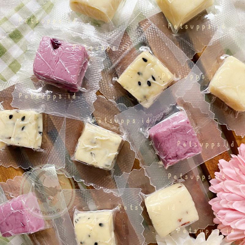 Jual [1piece] Goat milk cheese cube flavour bliss | sugar glider ...