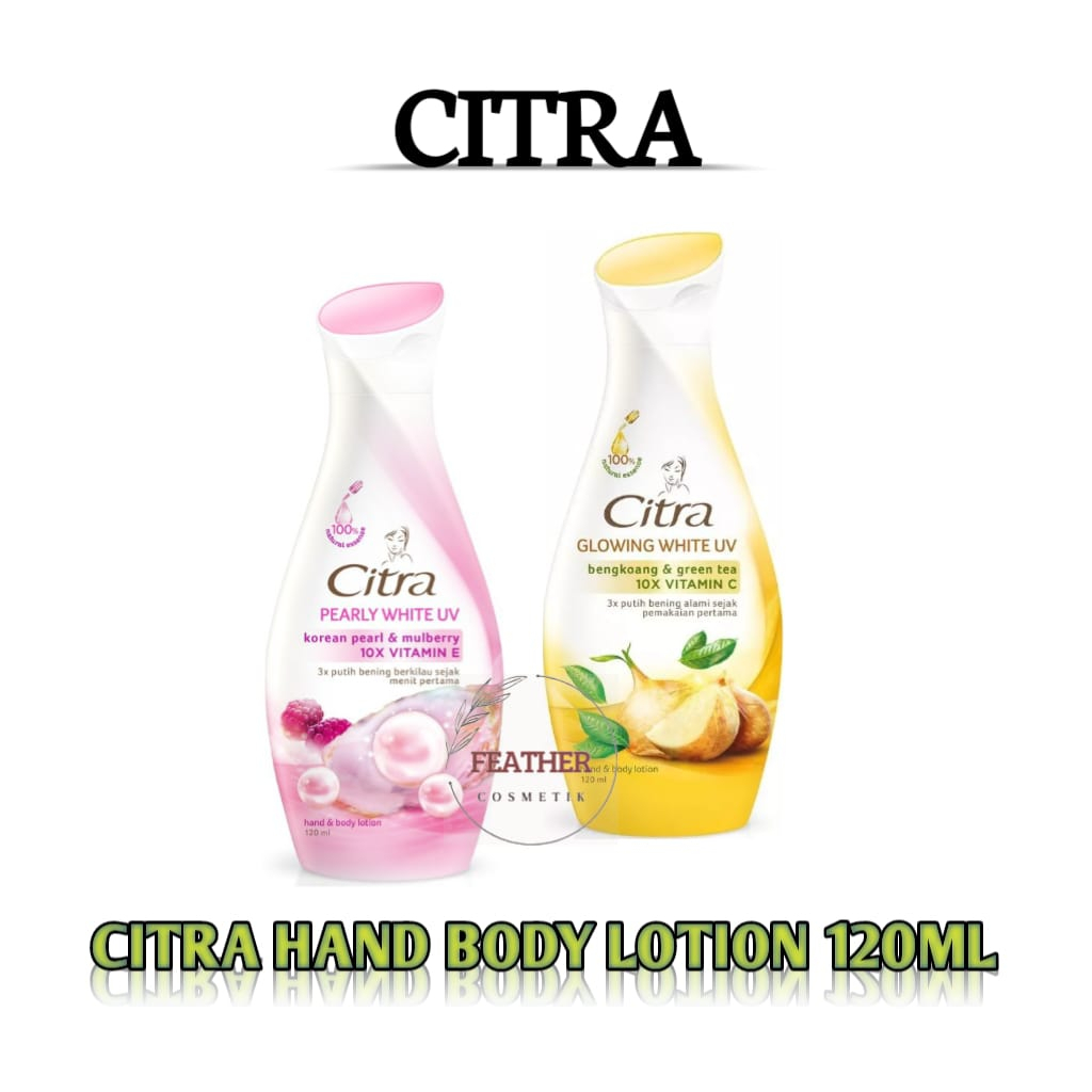 Jual CITRA Body Lotion Natural Glowing White UV || pearly White UV 120ml | Shopee Indonesia