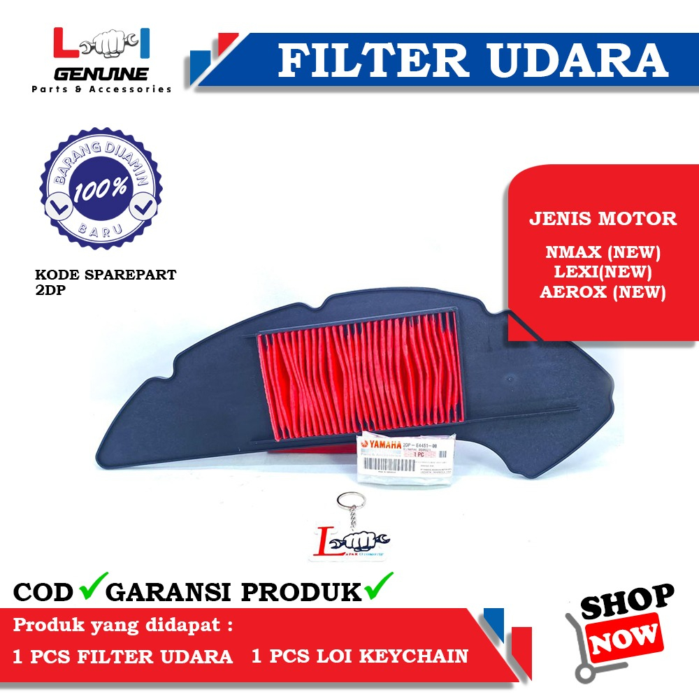 Jual -LOI- FILTER UDARA SARINGAN UDARA NMAX OLD, NMAX NEW , AEROX NEW ...