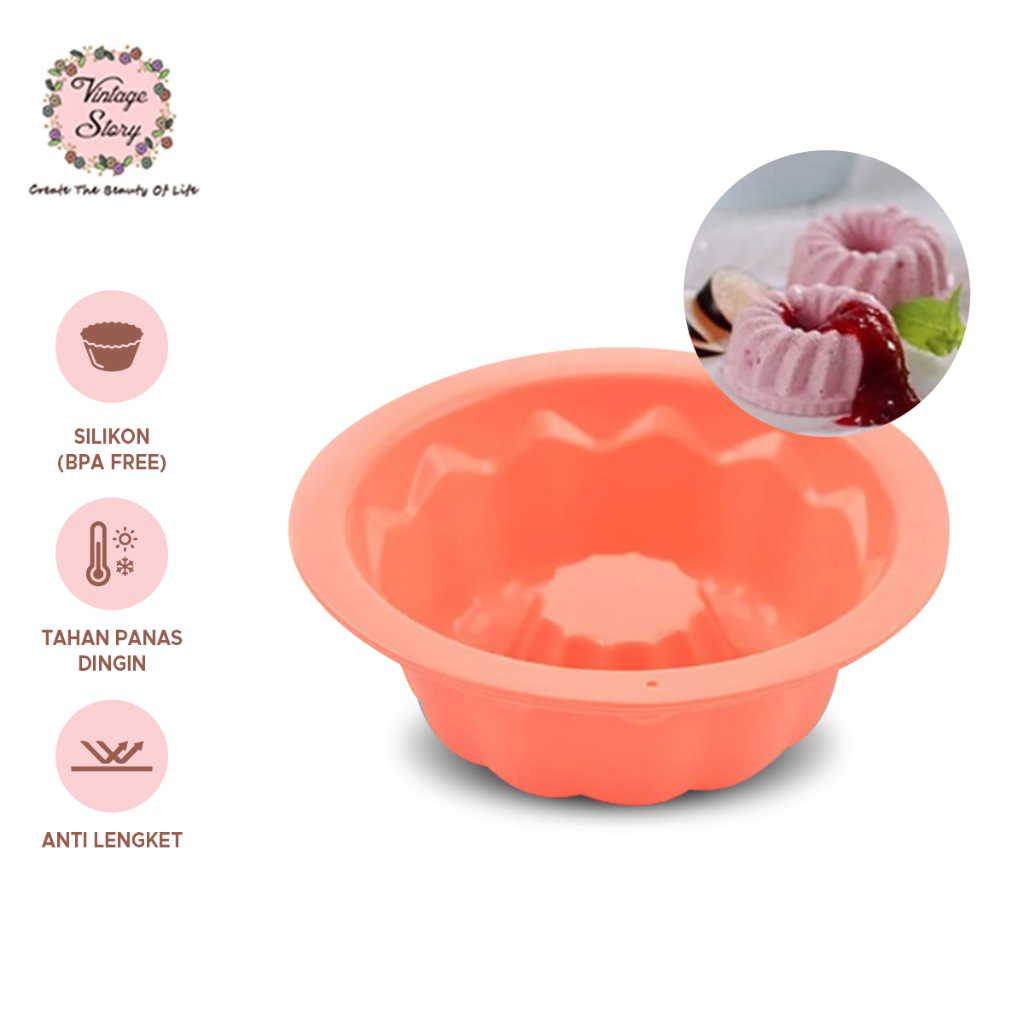 Jual Cetakan Silikon Muffin Kue Cupcake Puding Bento Hat Shape Cake ...