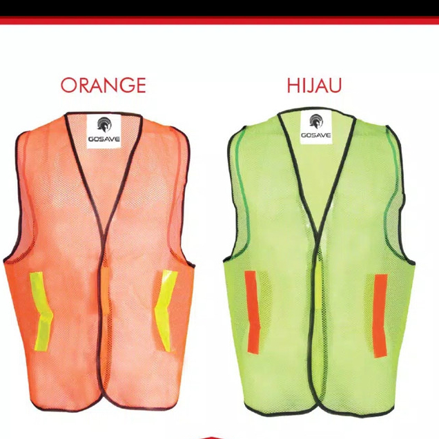 Jual ROMPI KERJA SAFETY ROMPI JARING ORANGE / HIJAU | Shopee Indonesia