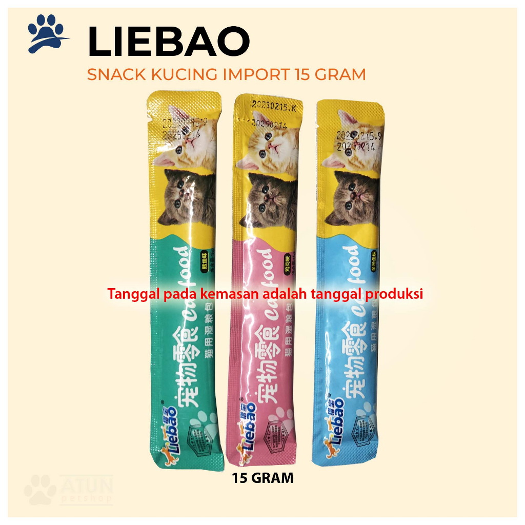 Jual Liebao Snack Kucing Impor 15 Gram | Shopee Indonesia