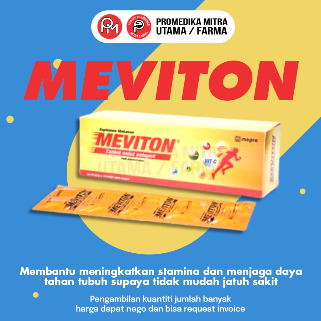 Jual Meviton 10 Tablet Multivitamin Daya Tahan Tubuh | Shopee Indonesia