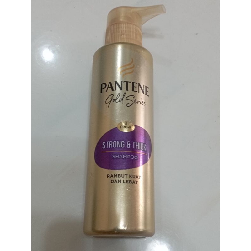 Jual Pantene Gold Series Strong & Thick Shampo 125ml | Shopee Indonesia