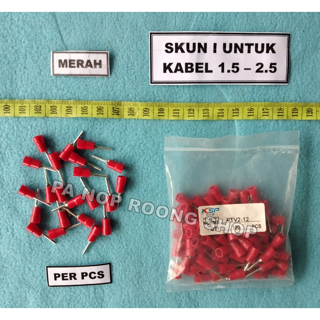 Jual SKUN I UNTUK KABEL 1,5 -2,5 (MERAH) PER PCS | Shopee Indonesia