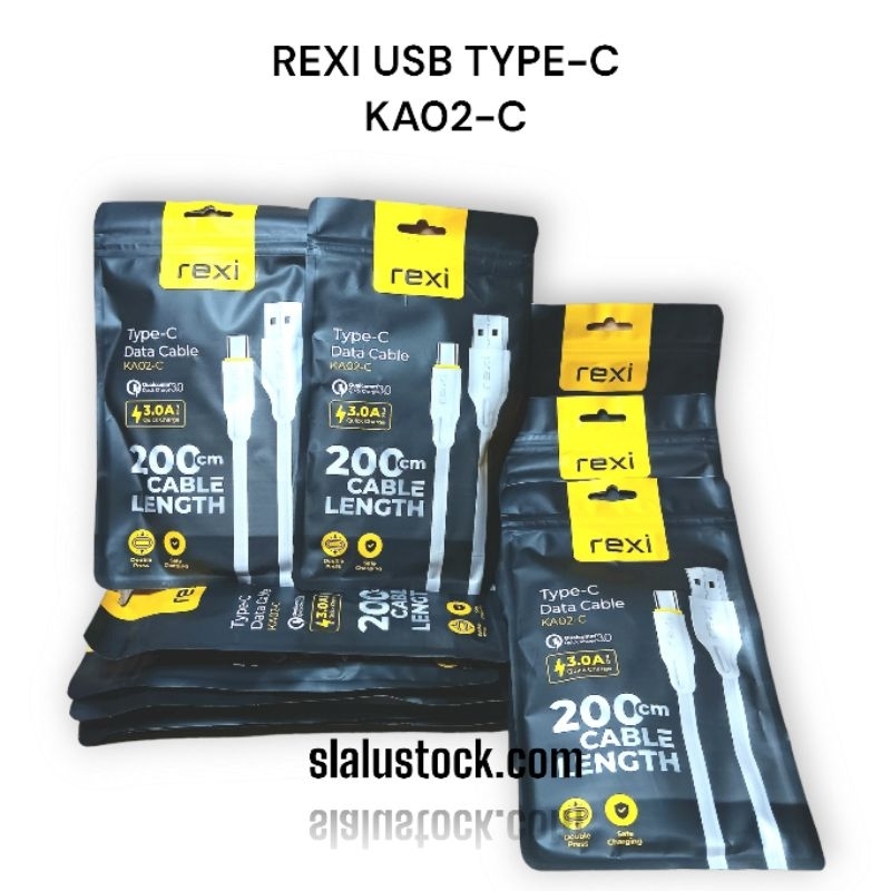 Jual KABEL DATA TYPE C REXI KA02- C 3A | Shopee Indonesia