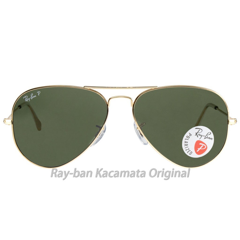 Jual KACAMATA RAYBAN AVIATOR RB3026 LARGE METAL 62 GOLD POLARIZED LENSA ...