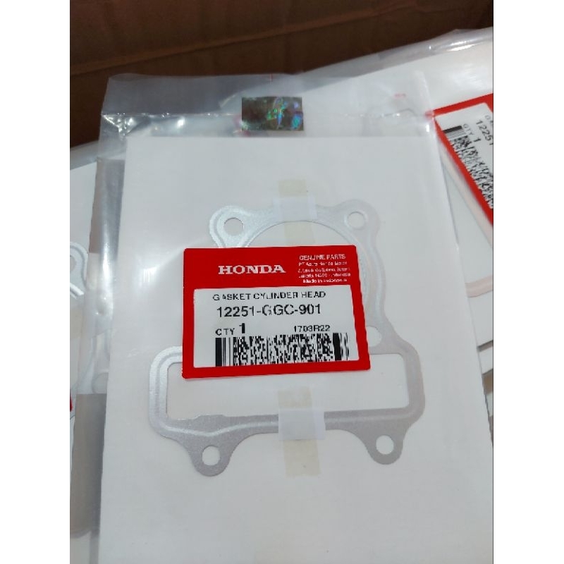 Jual 12251GGC901 PAKING DEKSEL / GASKET CYLINDER HEAD BEAT ESP, SCOOPY ...