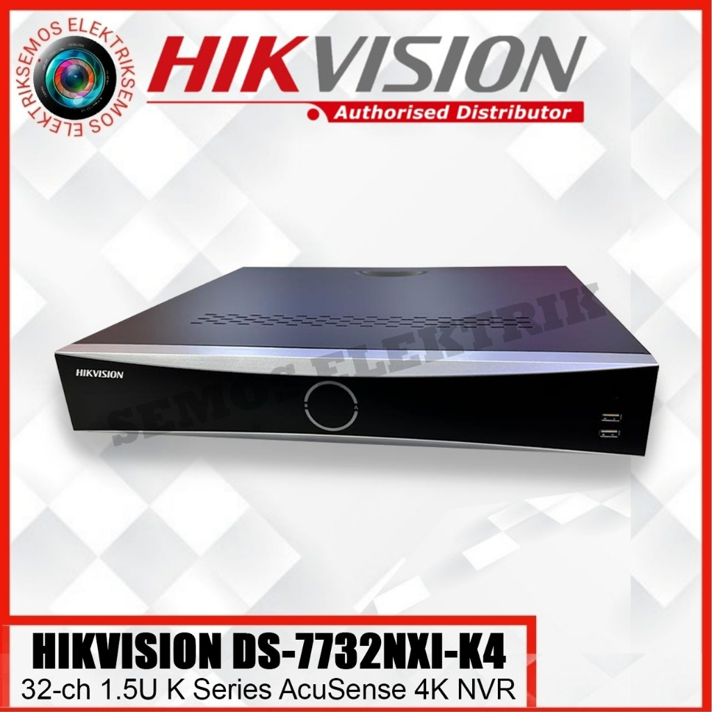 Jual HIKVISION 7732NXI-K4 NVR 32 CHANNEL WizSense GARANSI 2 TAHUN ...
