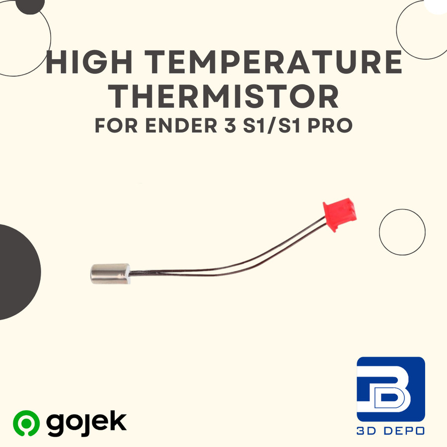 Jual Creality D3*5.5*52mm High Temperature Thermistor for Ender 3 S1/S1 ...