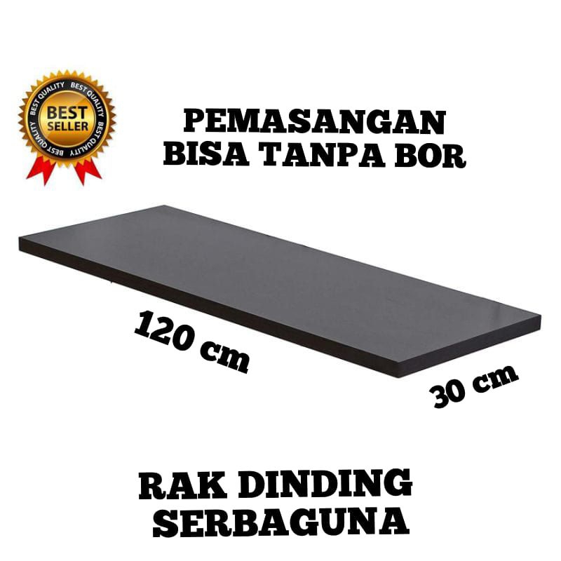 Jual Ambalan dinding minimalis size 120 cm x 30 cm x 2 cm | Shopee ...