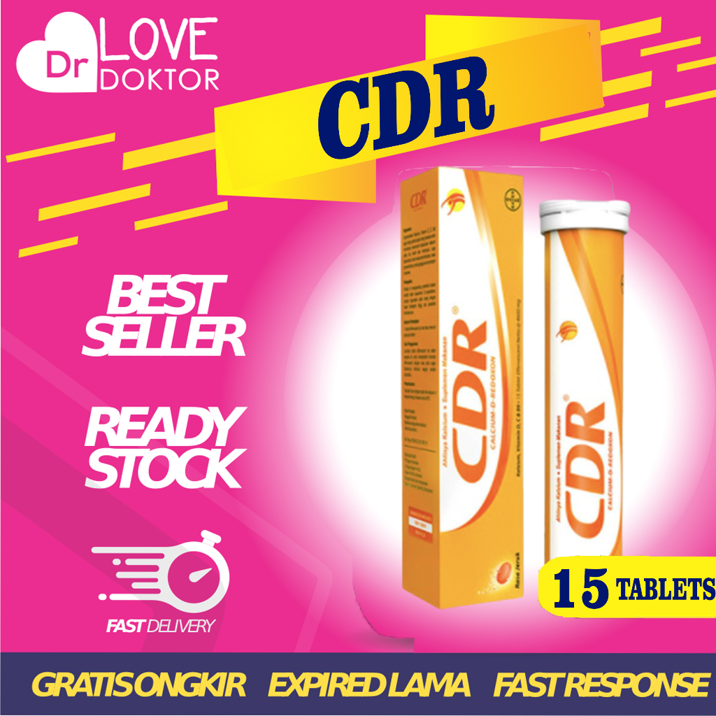 Jual CDR CALCIUM D VITAMIN VIT C D B6 ANTIOKSIDAN KEKEBALAN DAYA TAHAN ...