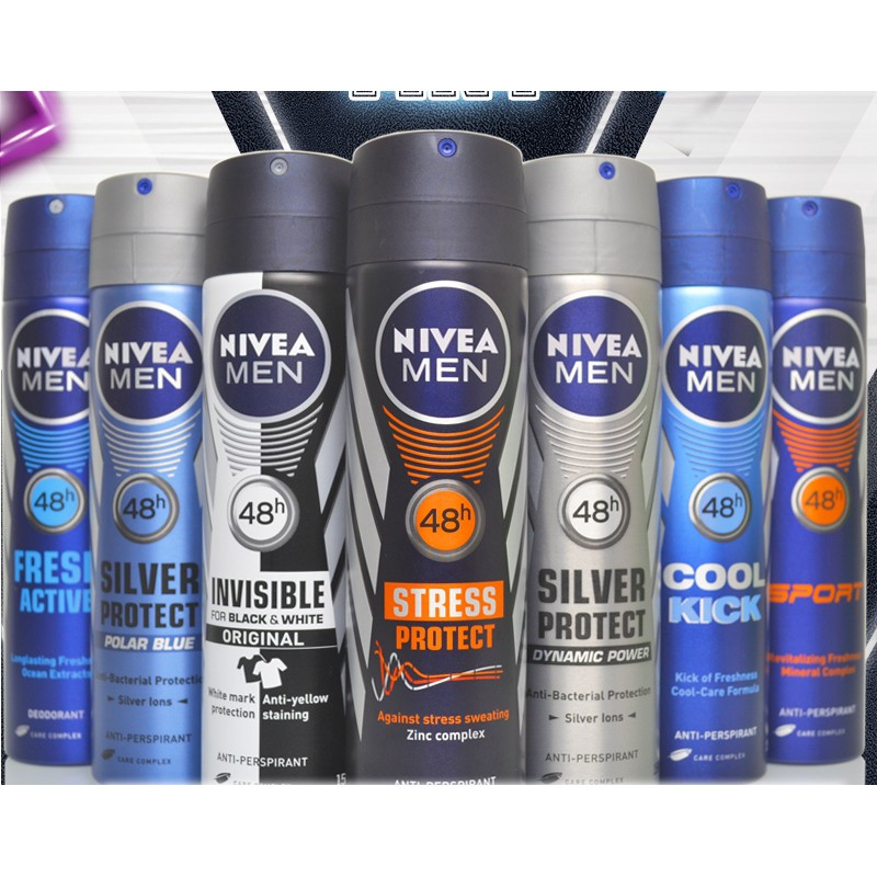 Jual NIVEA MEN DEODORANT SPRAY 150ML | Shopee Indonesia