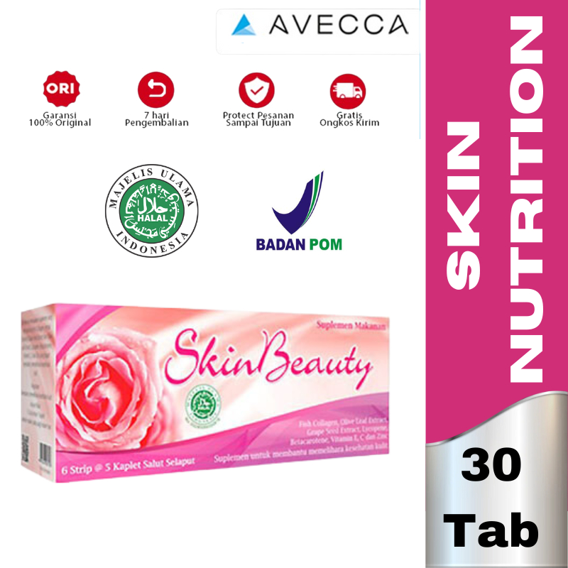Jual Skin Beauty isi 30 Kaplet / Vitamin Kulit / Suplemen Kecantikan ...