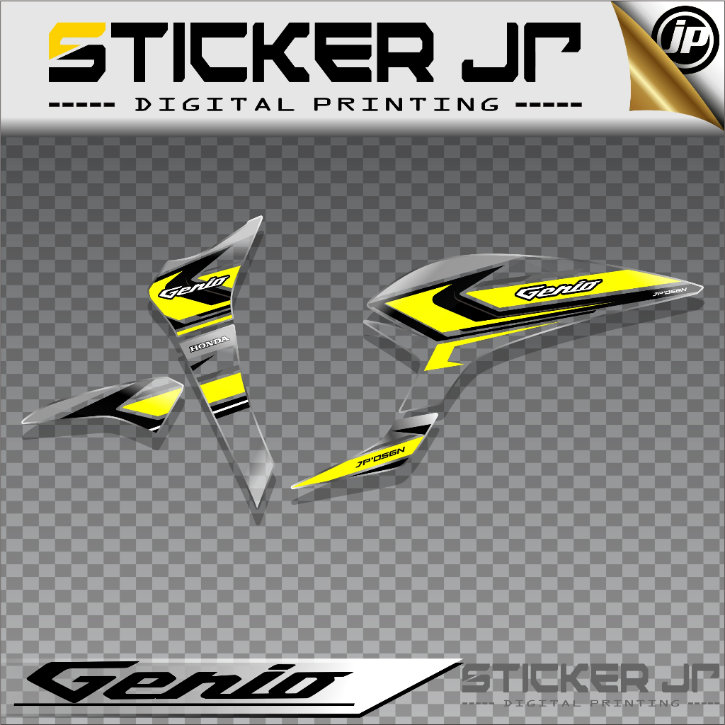 Jual Sticker Decal Striping Transparan Honda GENIO Aksesoris Sepeda ...