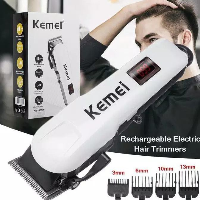Jual Hair Clipper Kemei KM-809A Alat Mesin Cukur Rambut Alat Cukur Rambut Hair Clipper Mesin ...