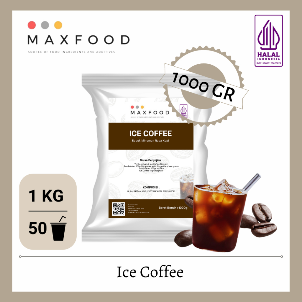 Jual MAXFOOD - Instant Coffee mix Sugar / Bubuk Minuman Kopi plus Gula ...