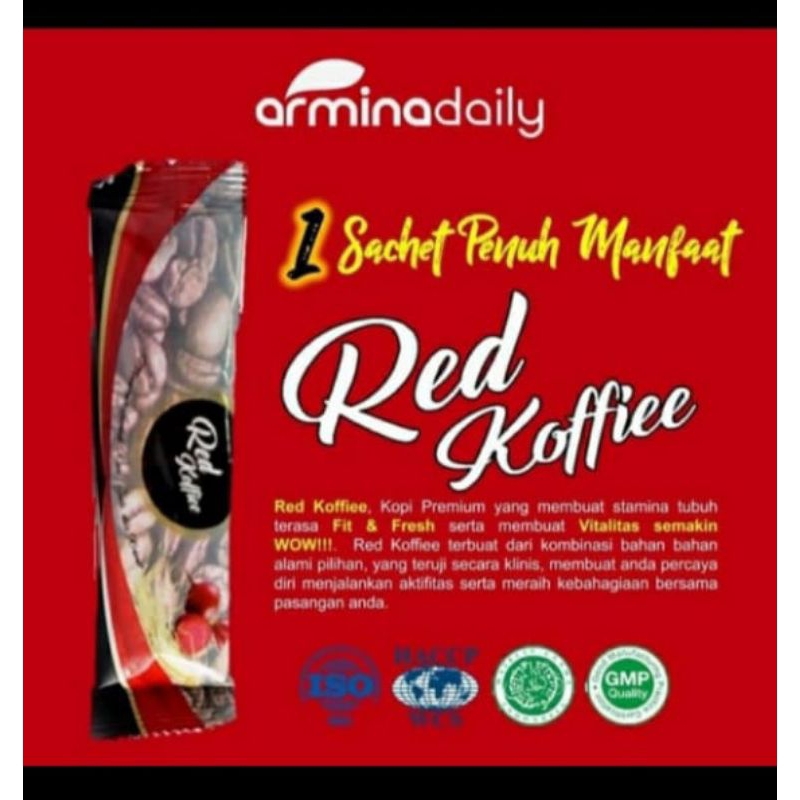 Jual Red Koffiee Kopi Merah Herbal Sachet Original | Shopee Indonesia